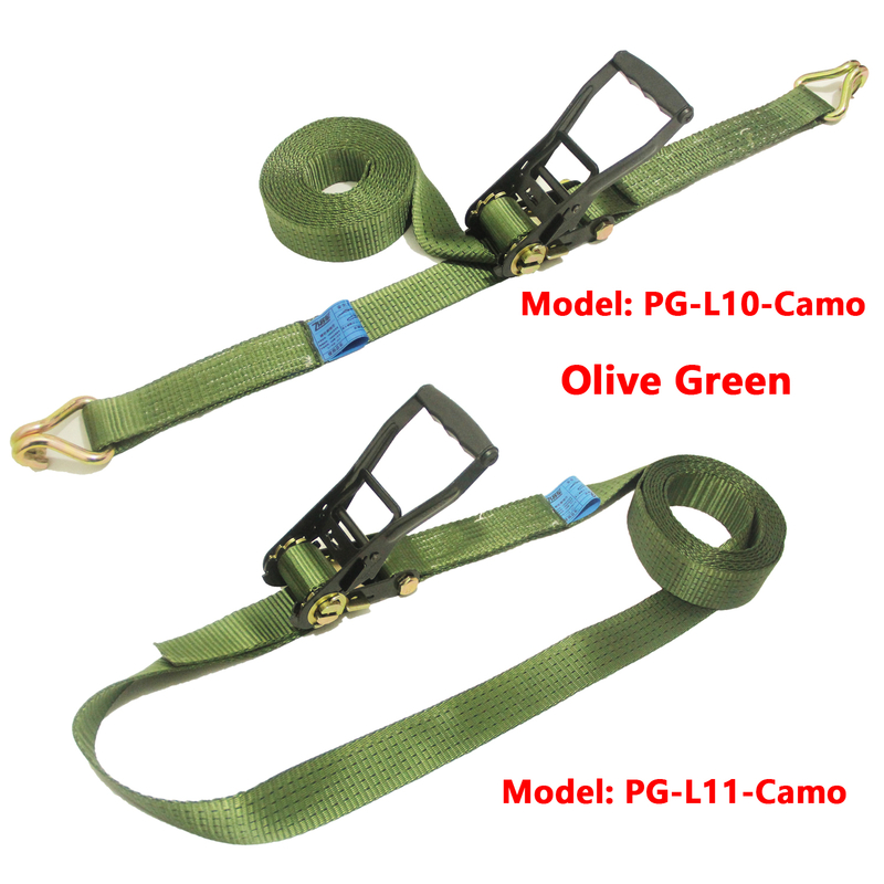 Ratchet Tie-Down Camouflage Cargo Lashing Strap Restraints Ratchet ...