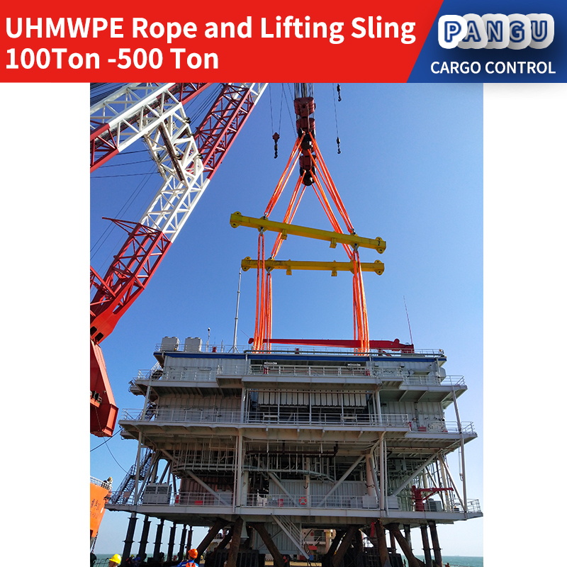 Customized UHMPE Heavy Duty Offshore 100T-1000T Round lifting sling ...