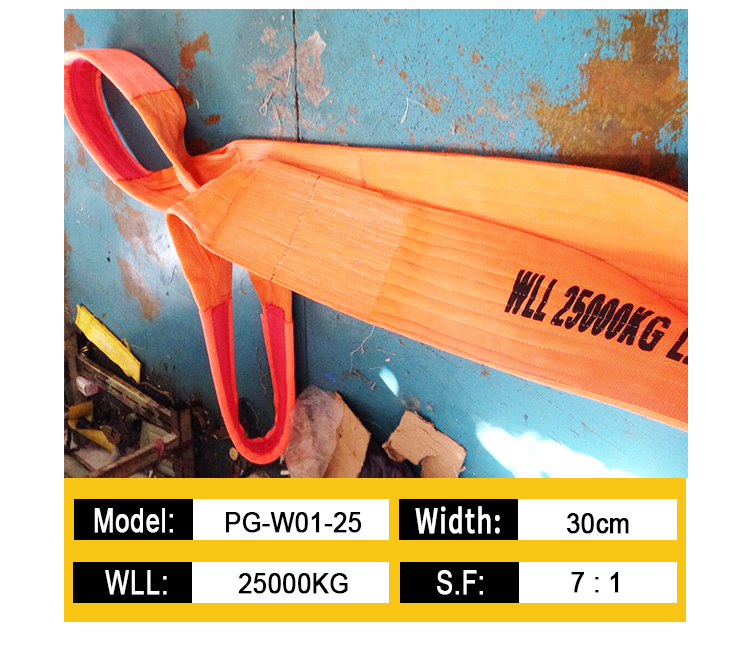 OEM Webbing Sling Flat Webbing Sling Eye to Eye Lifting Sling Nylon Polyester Synthetic Fibre ...
